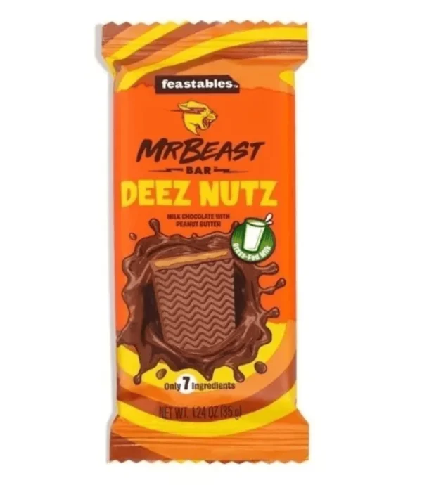 Feastables MrBeast Bar Deez Nuts Milk Chocolate – Mawola Traders